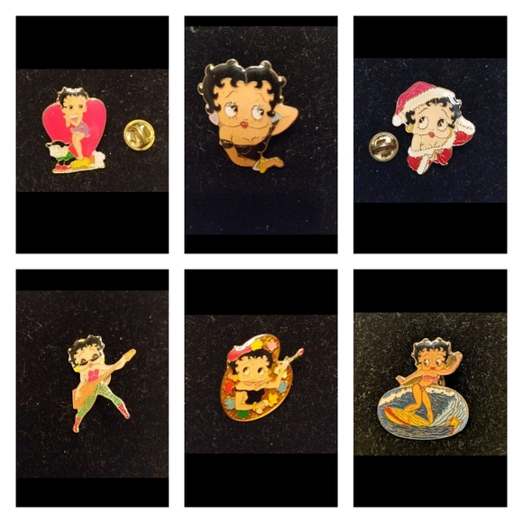 Other | Vintage Betty Boop Pin Collection | Poshmark